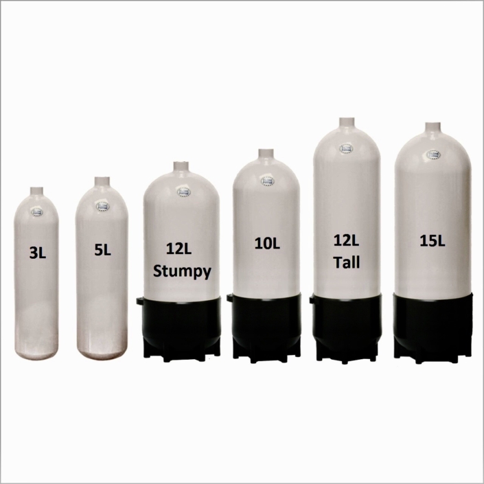 Faber Steel Dive Tank - Boot/Valve Incl. - Dive Store Auckland | Scuba ...